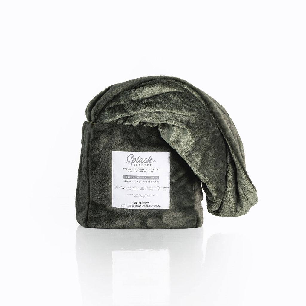 Furlush Waterproof Splash Blanket™ - Army – rosie rees
